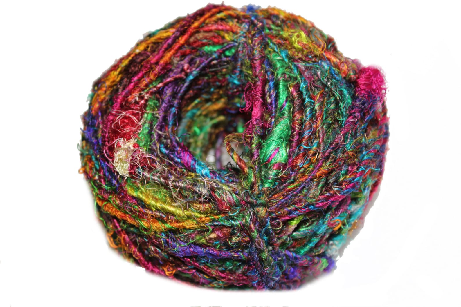 Recycled Sari Silk Yarn - Multicolor 100 Grams - Etsy