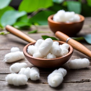 Hand Dyed Silk Cocoons, Silk Cut Cocoons, Mulberry Silk Fibres – Pack ...