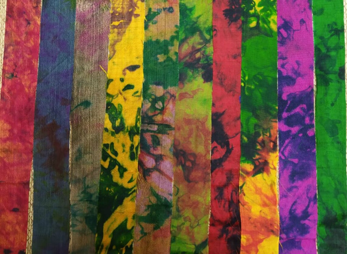 Recycled Sari Silk Ribbon Abstract Sari Silk Ribbons - Etsy