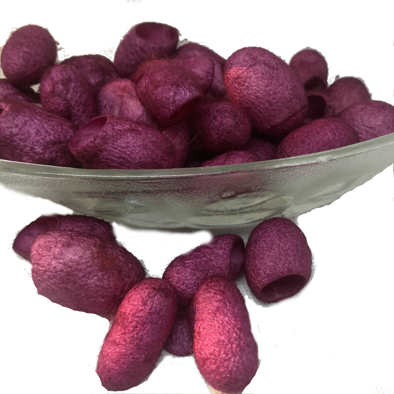 Coral Pink Color 30 Hand Dyed Silk Cocoons Silk Cut - Etsy