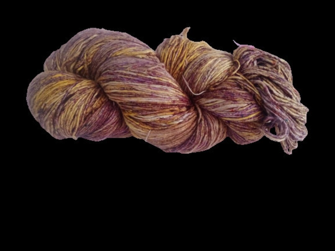 Moreberry Silk Roving Yarn en tonos de brown amarillo tonos de - Etsy ...