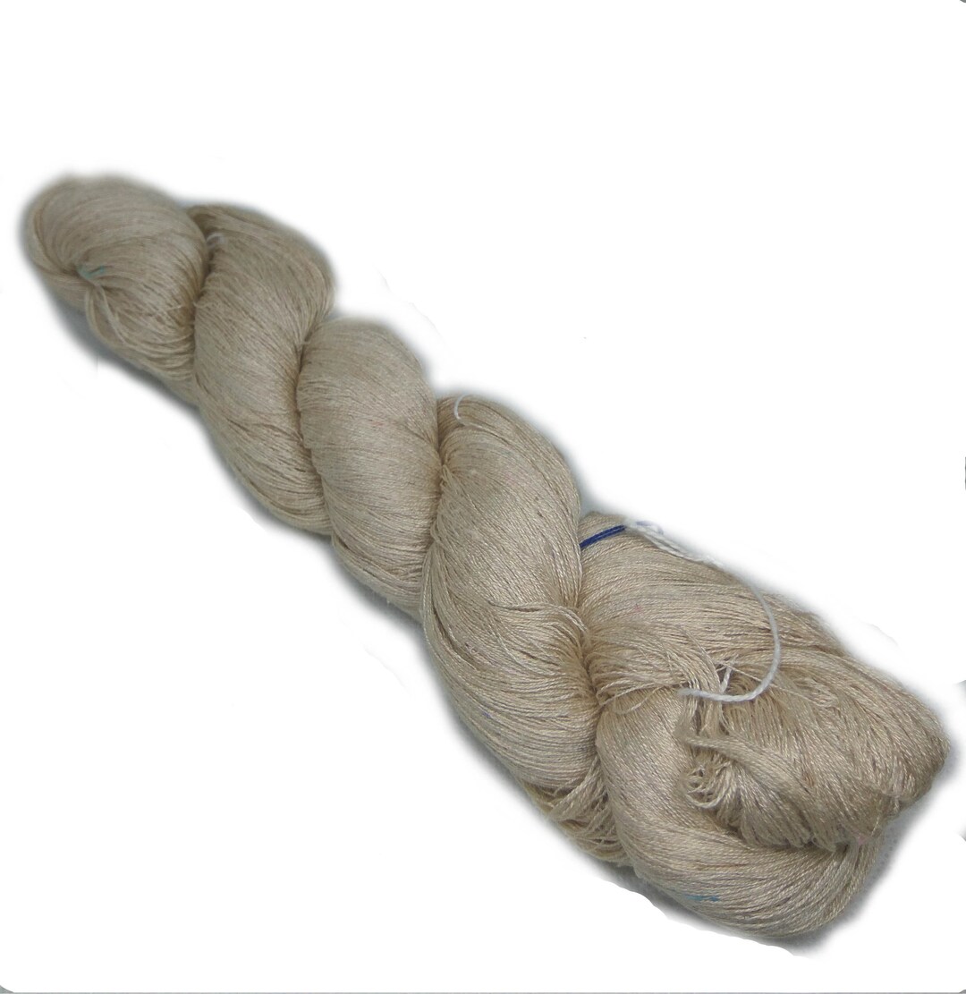 Mulberry Carded Spun Silk Yarn 100 Grams -2000 Yards - Natural Matt ...
