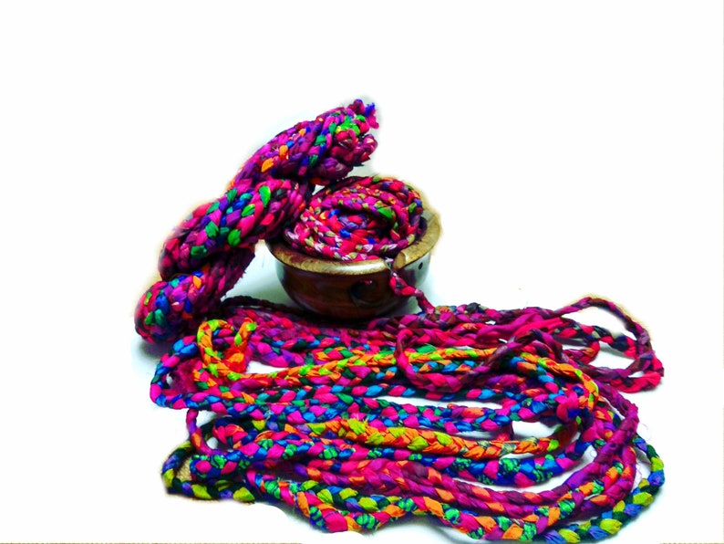 Silk Cord Braided Sari Silk Ribbon Cording 3 Ply Silk Braid - Etsy