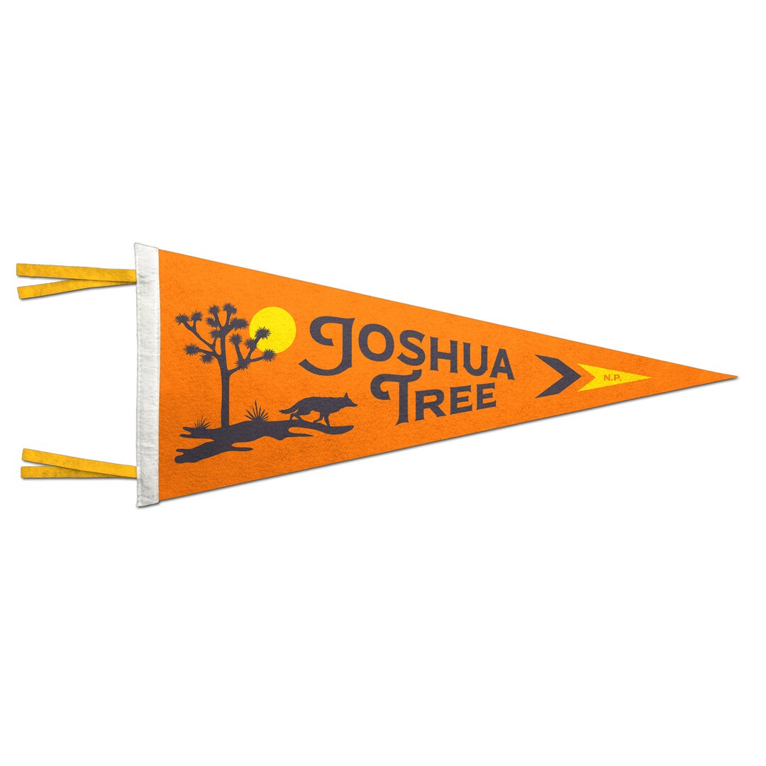 Joshua Tree National Park Pennant Adventure Pennant Flag Banner Vintage ...