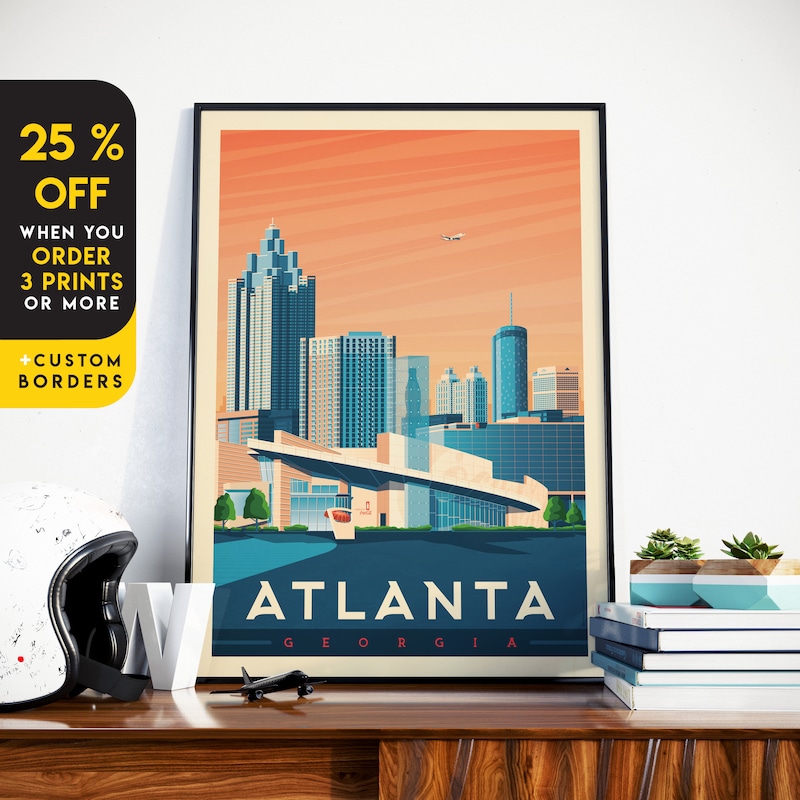 Atlanta Print - Etsy