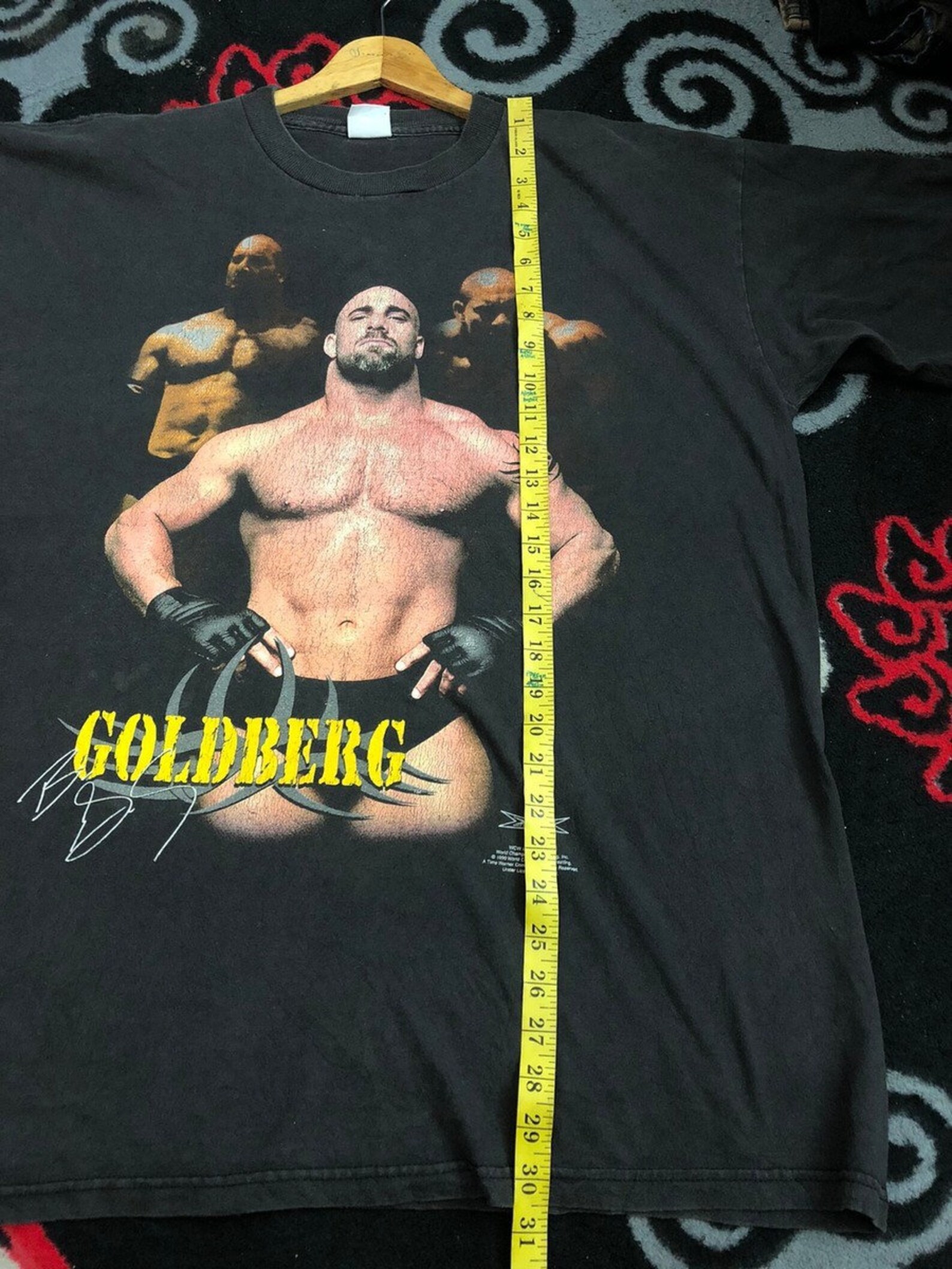 Vintage 90's Goldberg WCW WWF T-shirt - Etsy