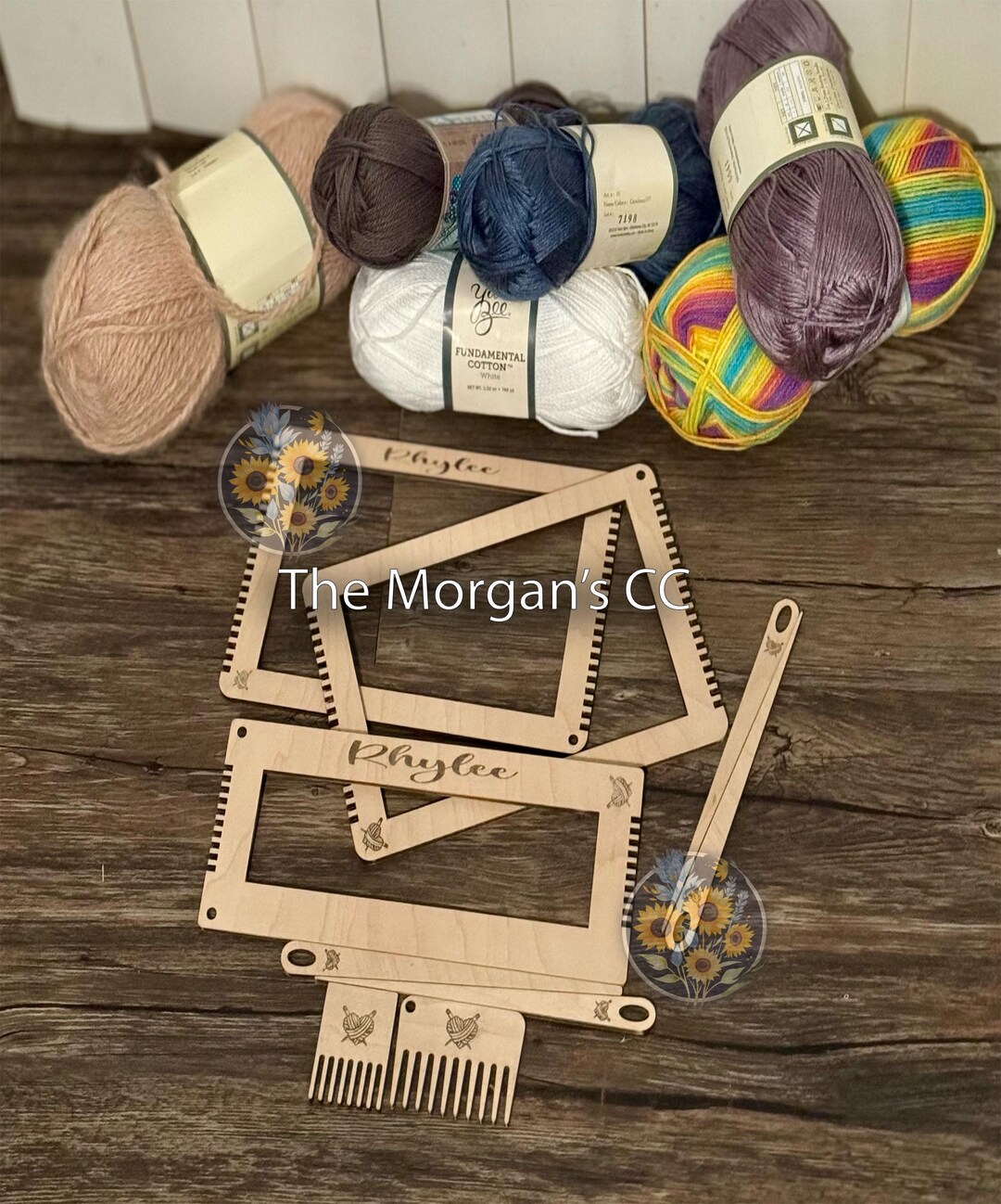 Custom Wood Weaving Loom - 1 Loom, 1 Comb, and 2 Shuttles ***yarn Not ...