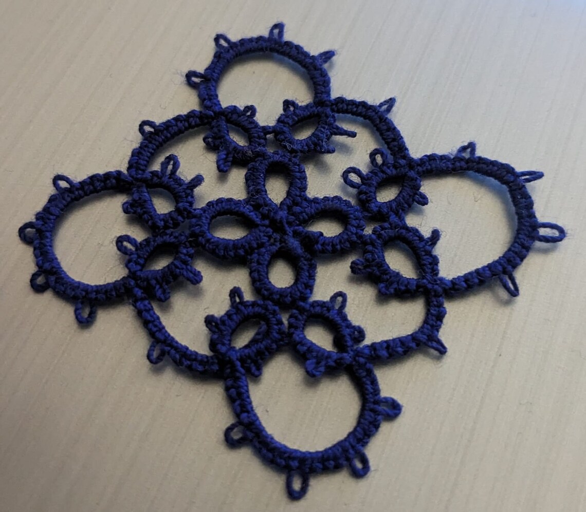 Small Tatted Motif- PDF Tatting Pattern - Etsy