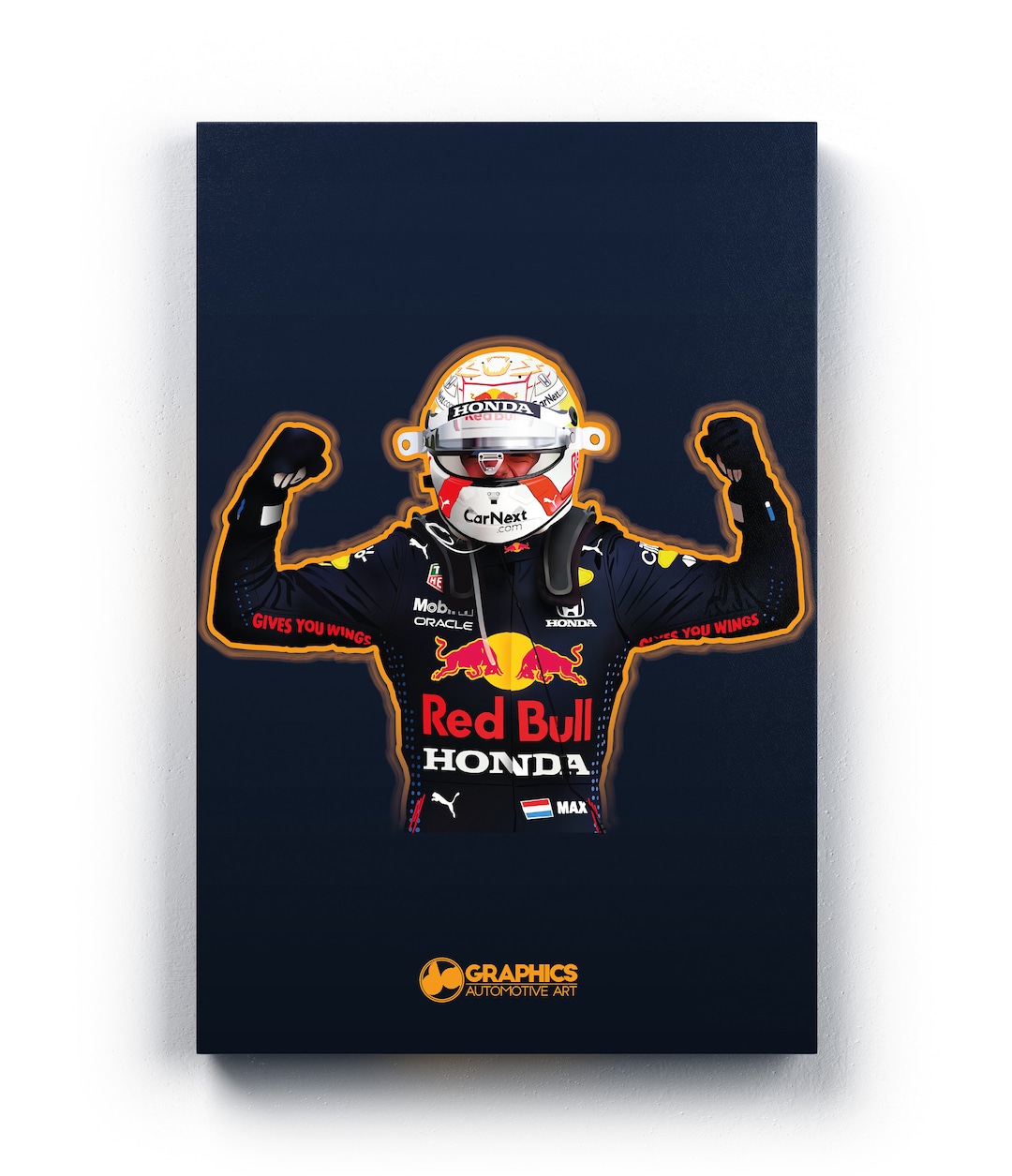Portrait Canvas - Max Verstappen Formula 1 Driver Wall Art - Limited ...