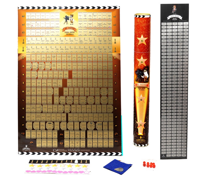 Movie scratch off poster Gift for boyfriend bucketlist scratch | Etsy