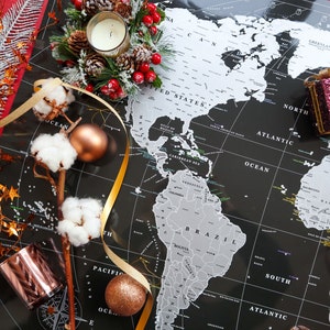 Scratch World Map Large Scratch off Map Scratchable Map, Travel Map ...