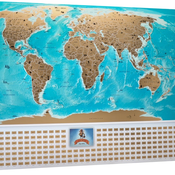 Push Pin Map - Etsy