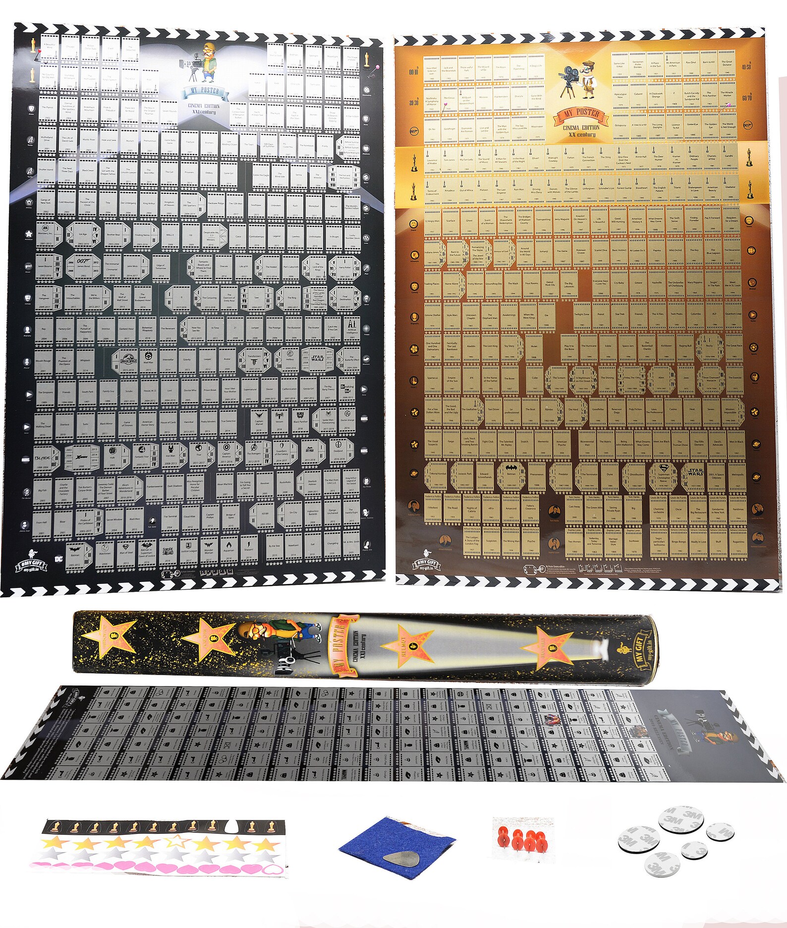 Scratch off Movie Poster Christmas Gift Idea With 100 | Etsy