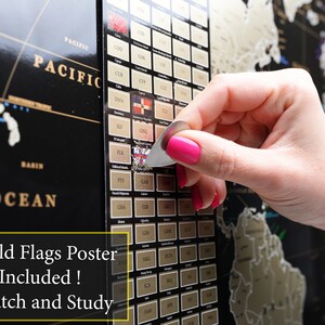 Scratch world map Large Scratch off map Scratchable Map | Etsy