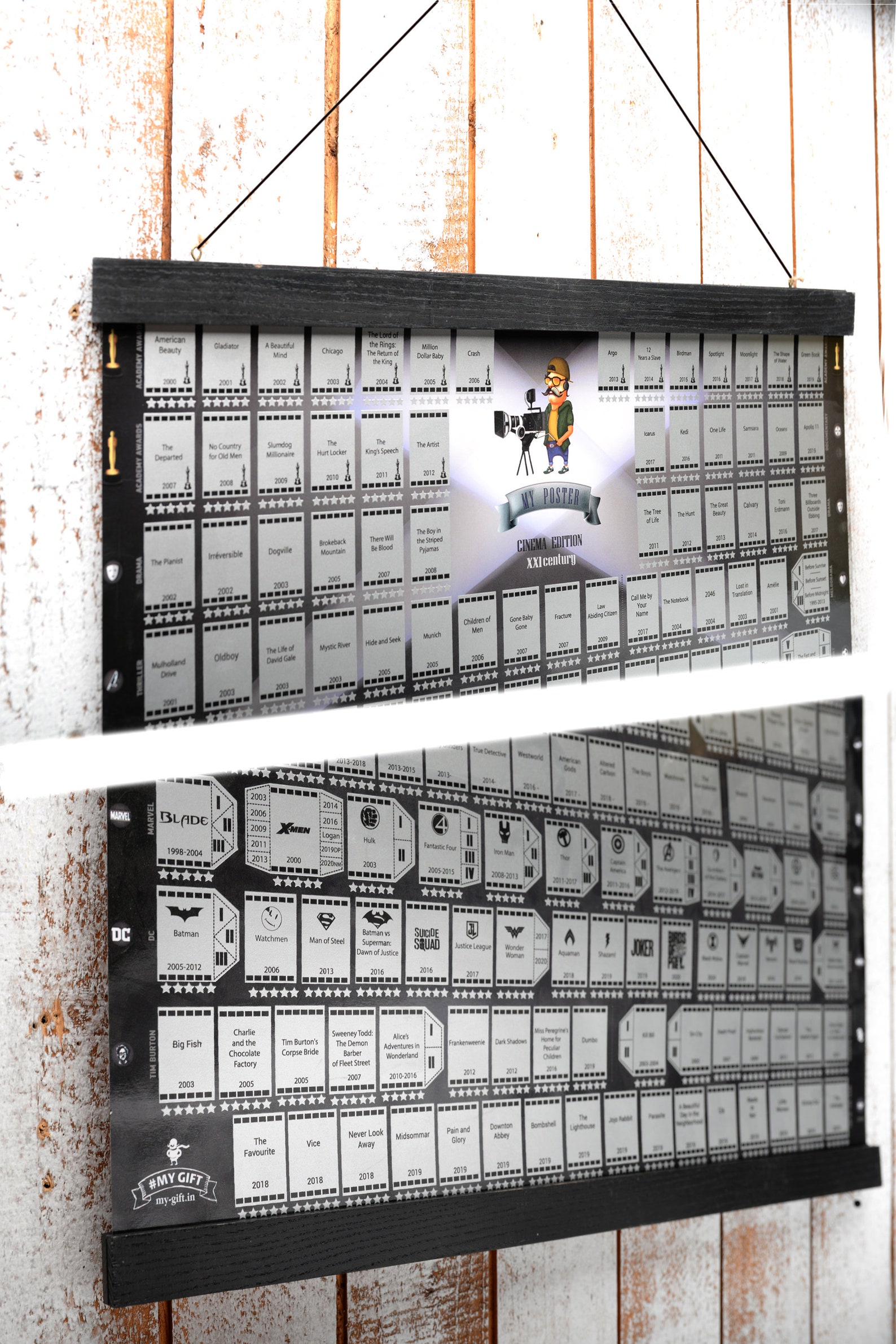 Wooden Magnetic Poster Hanger Poster Holder 16 Inches Handmade - Etsy