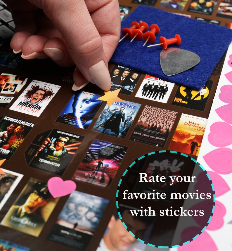 Movie Scratch off Poster Gift for Boyfriend Bucketlist Scratch - Etsy