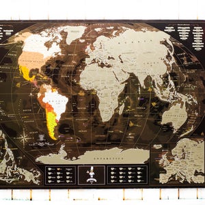 Scratch World Map Scratch off Personalized Map Travel Map - Etsy