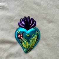 Flaming Heart - Etsy
