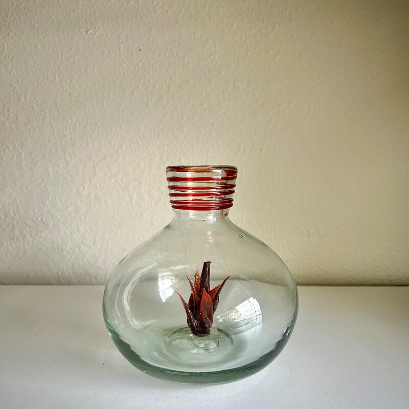 Hand Blown Bottle - Etsy