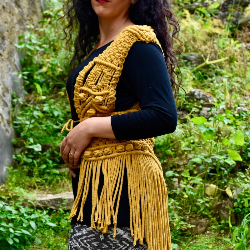 Macrame Vest - Etsy