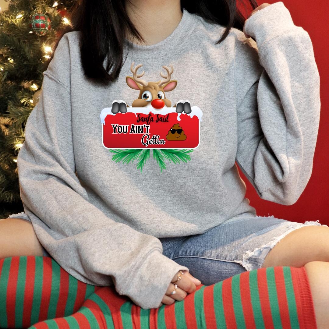 Santa Said You Ain't Getting Rudolph PNG - Etsy