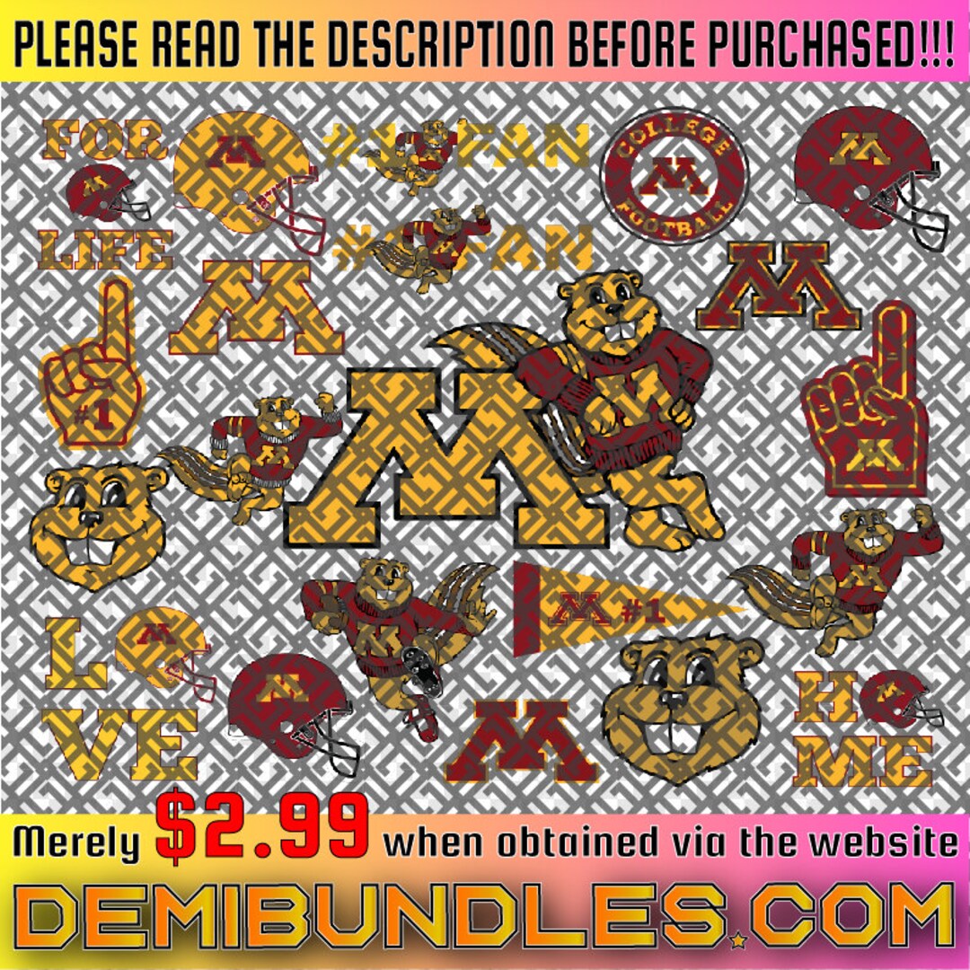 Minnesota-golden-gophers Team Bundle Svg, N-C-A-A Teams Svg, N-C-A-A ...