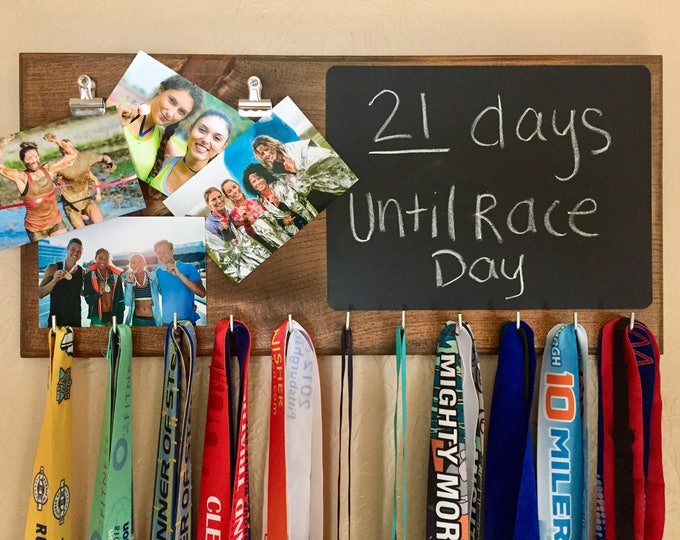 Running Medal Holder, Medal Display Rack, Race Bib Holder, Marathon ...