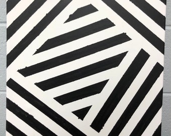 Unique Line Art Abstract Canvas Original Artwork - Etsy