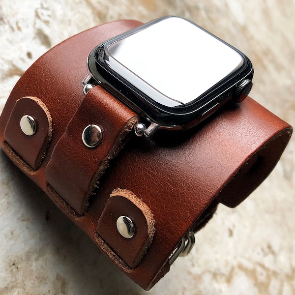 Leather Cuff Watch - Etsy