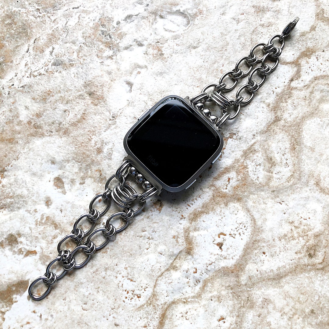 Fitbit Versa 2 3 4 Sense 2 New Bracelet Chain Links for Smartwatch ...