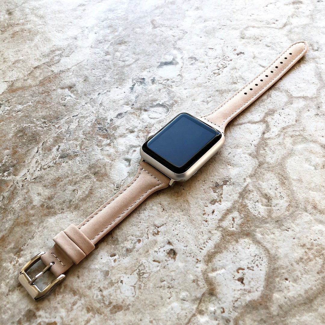 Apple Beige Modern Slim Elegant Soft Leather Band Straps - Etsy
