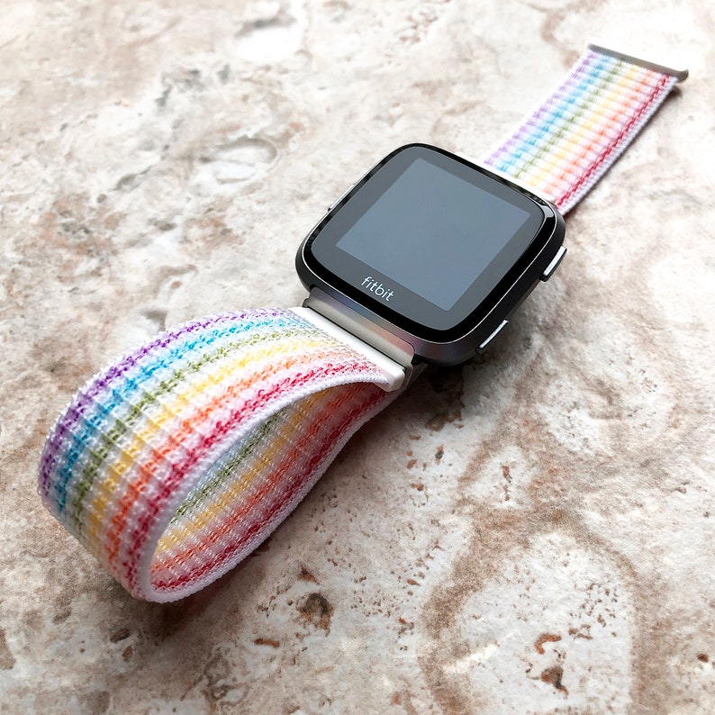 Fitbit Versa 2 3 Sense Sports Band Rainbow Loop and Hook Strap - Etsy Fitbit Versa 2 3 Sense Sports Band Rainbow Loop and Hook Strap - Etsy