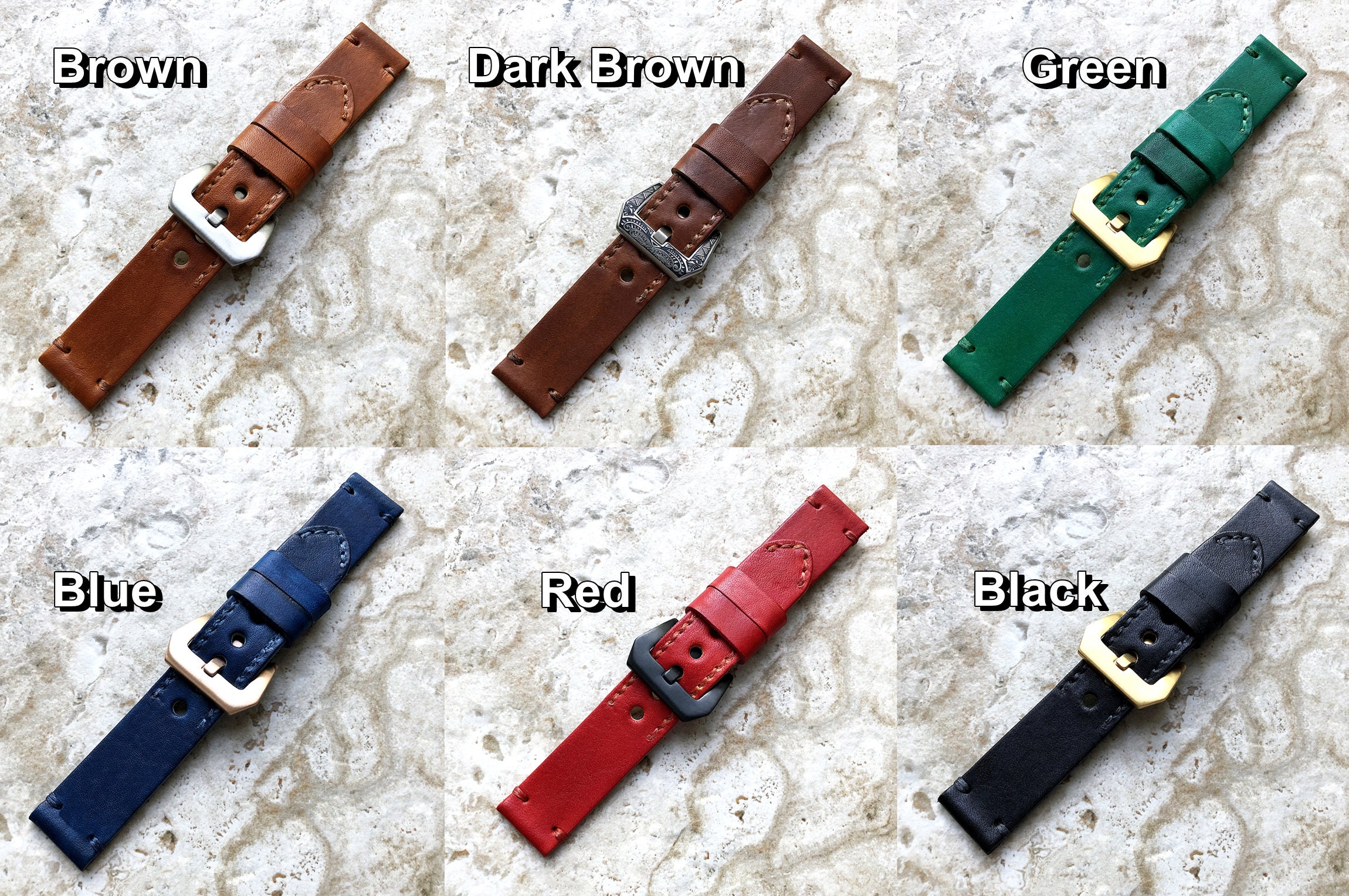 Police Badge Band 22mm 24mm 25mm Embossed Genuine Leather - Etsy