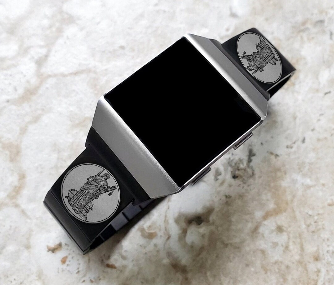 Lady Justice Engraved Band Compatible With Fitbit Ionic Smartwatches ...
