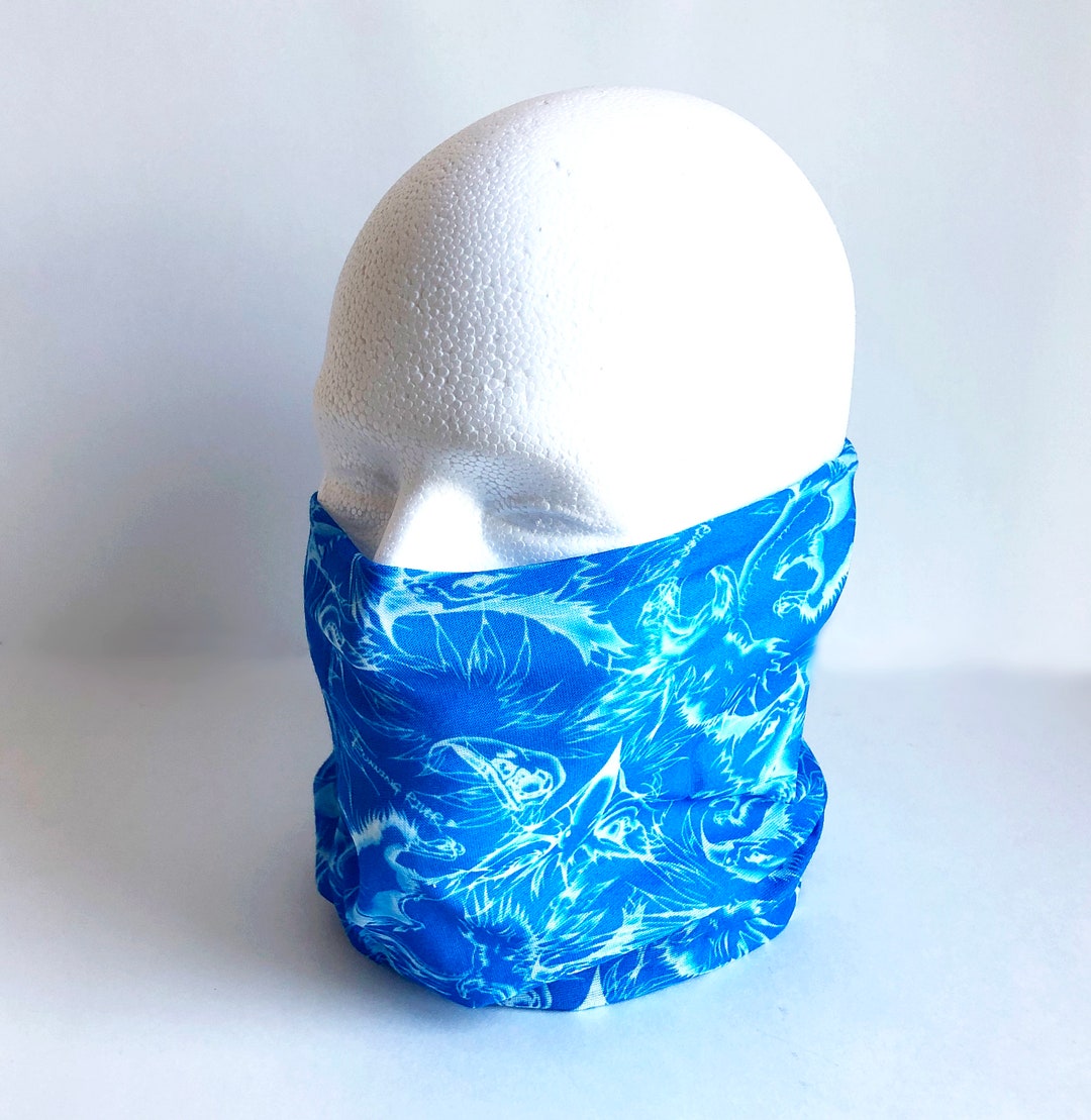 Blue Waves Face Mask Scarf New Multi Functional Seamless Protective ...