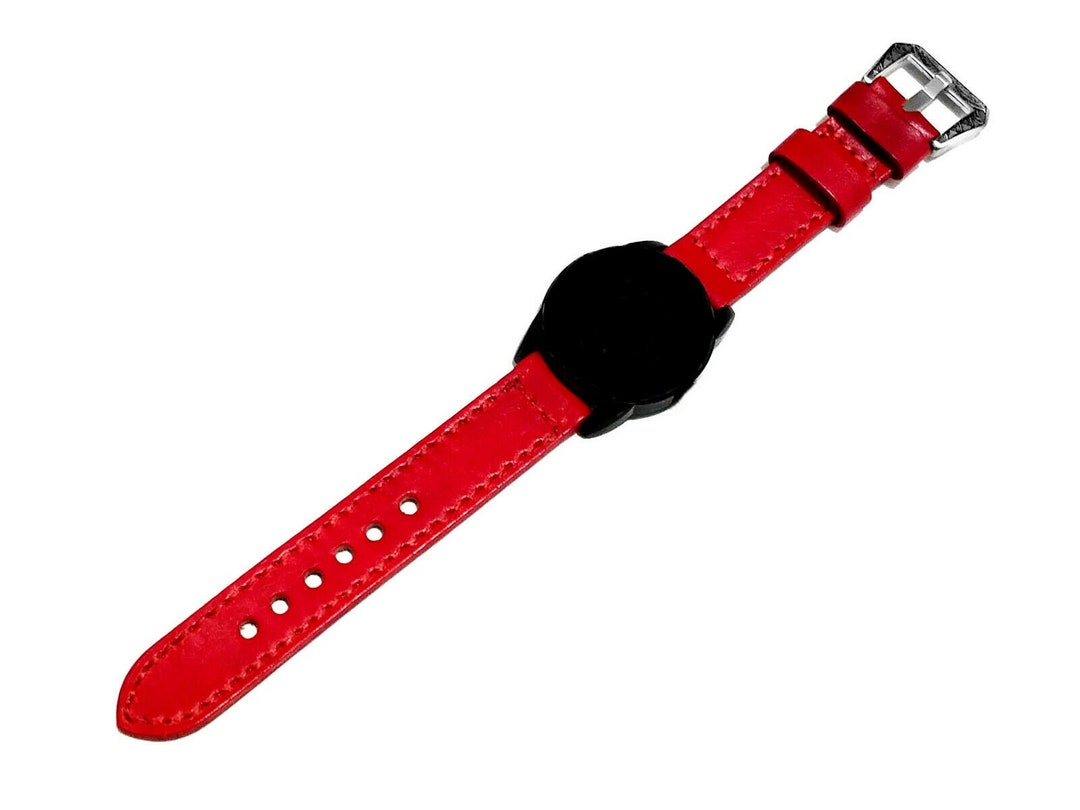 Garmin Red Color Leather Band for Vivomove 3, HR, Trend Luxe Sport ...