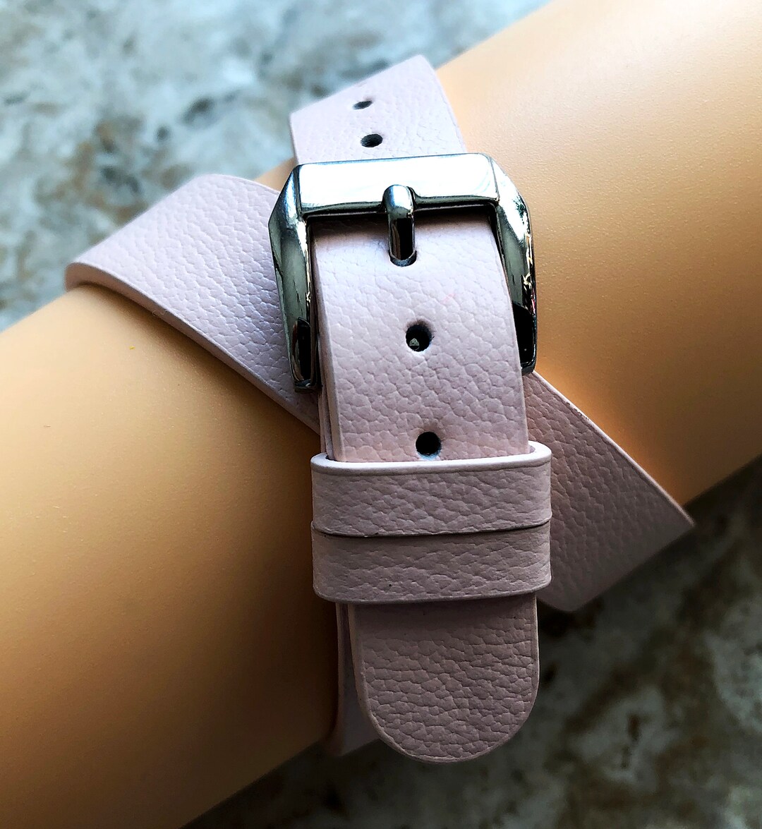 Apple Pink Twice Wrap Around Wrist Leather Band for Iwatch Ultra 2 9 8 ...