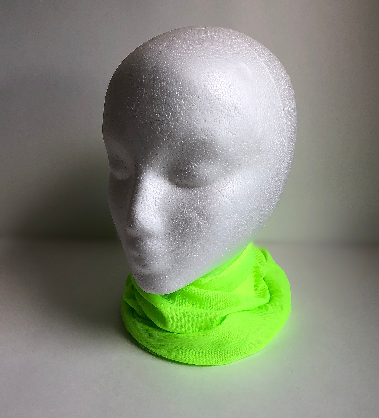 Fluorescent Green Neon Face Mask New Scarf Multi Functional | Etsy