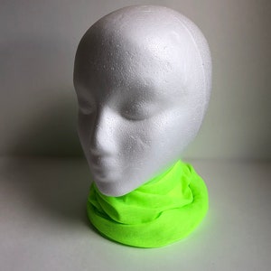 Fluorescent Green Neon Face Mask New Scarf Multi Functional Seamless ...