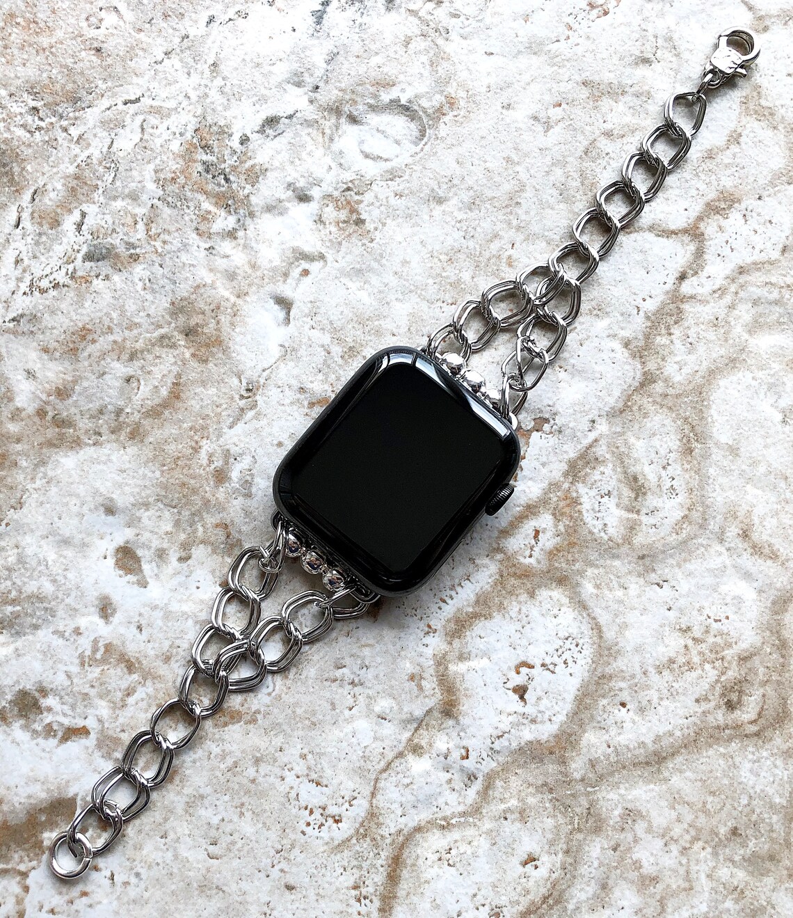 Apple Double Links Silver Color Bracelet Chain for Iwatch 38mm - Etsy
