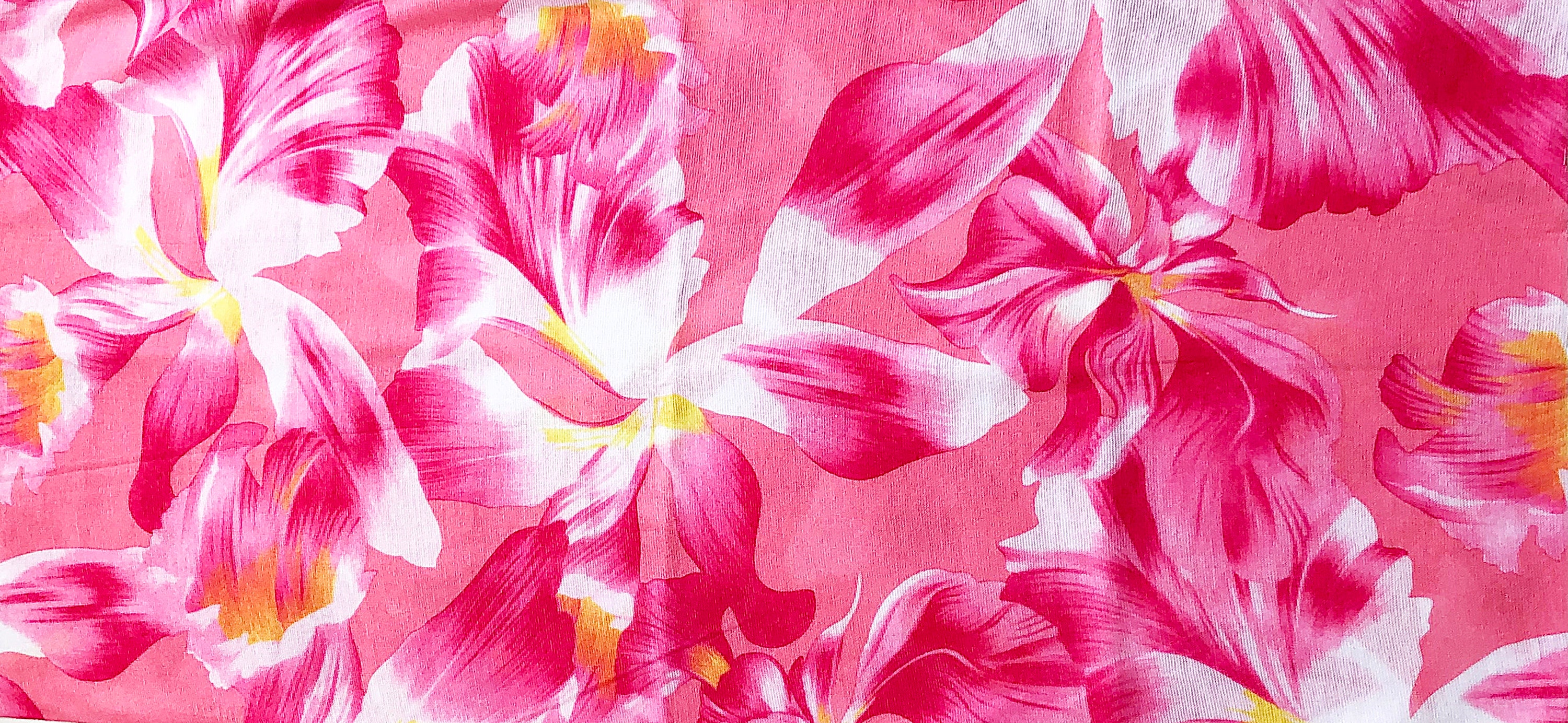 Pink Flo Face Mask Scarf New Multi Functional Seamless | Etsy