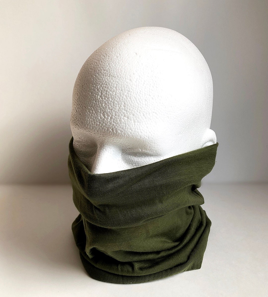 Army Green Face Mask Scarf New Multi Functional Seamless Protective ...