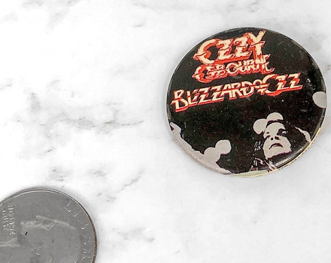 Vintage 1983 Ozzy Osbourne • blizzard of Oz Button -- Authentic Vintage ...