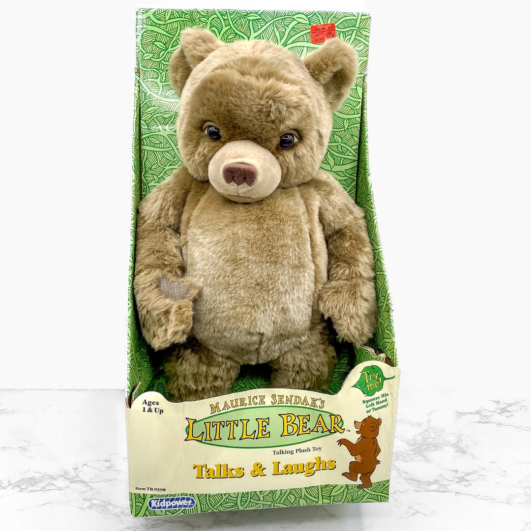 Vintage "talking" Little Bear Plush Toy • 1999 • talks & Laughs! • 100% ...