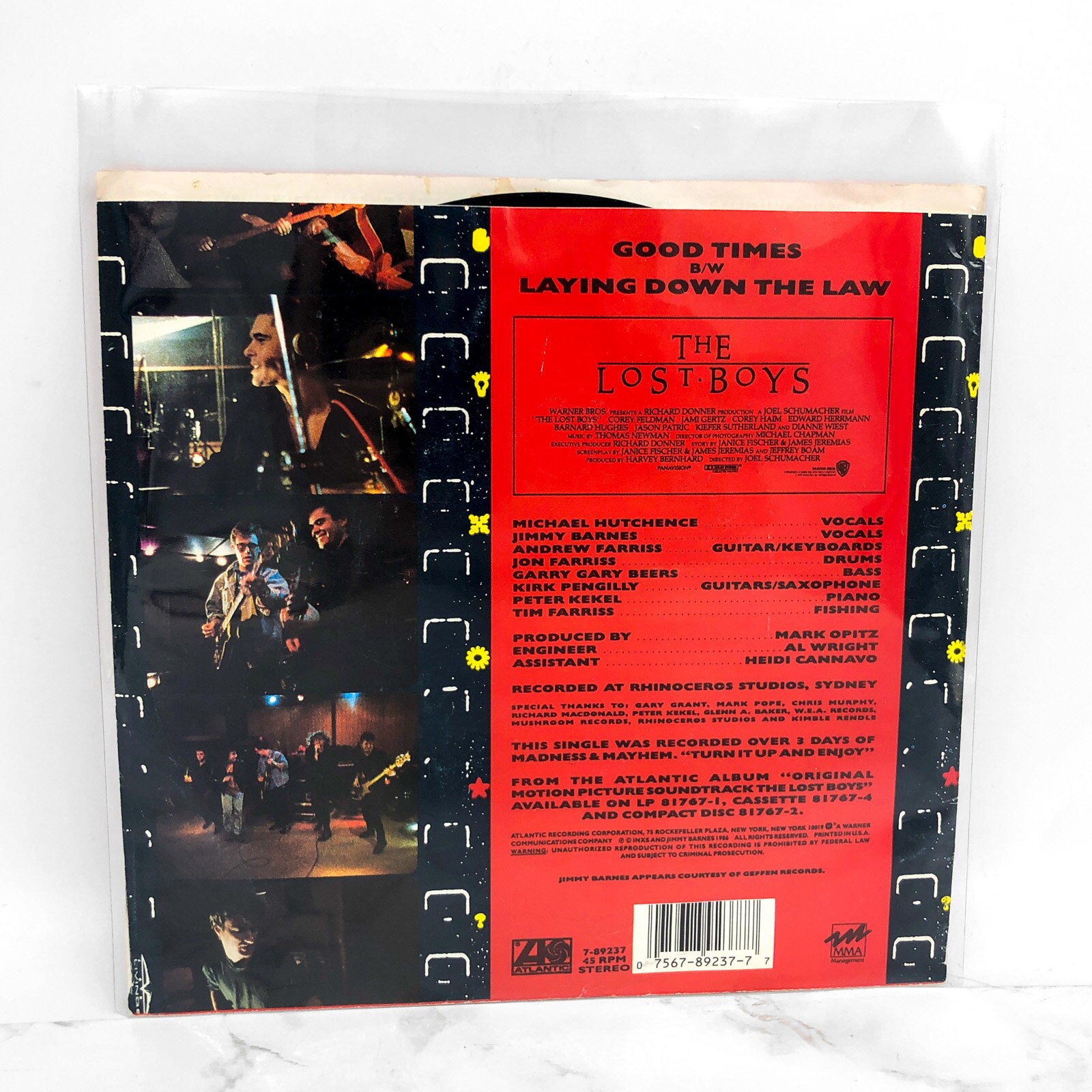 The Lost Boys: INXS & Jimmy Barnes Good Times 7 VINYL SINGLE 1986 ...