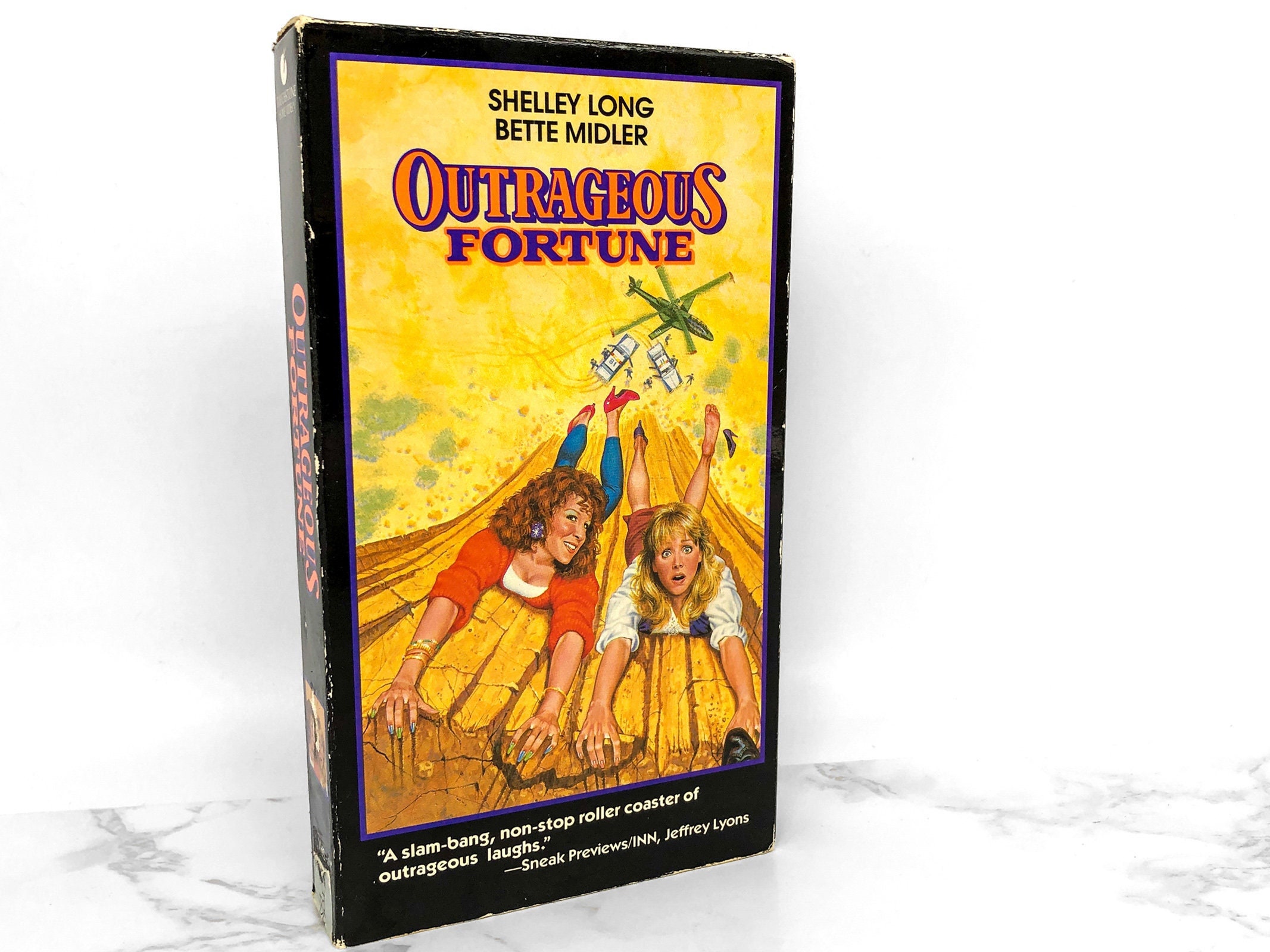 Outrageous Fortune VHS 1987 Touchstone Home Video // Bette Midler ...