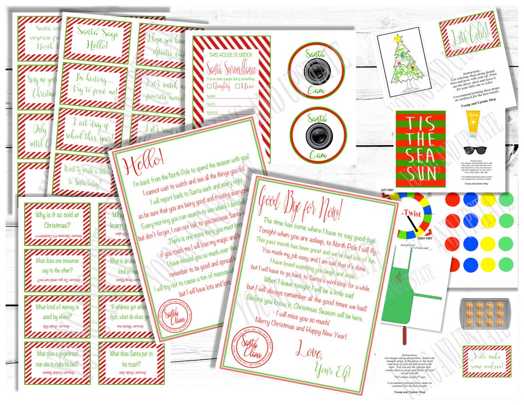 Digital Printable Instant Download Christmas Elf Prop and - Etsy