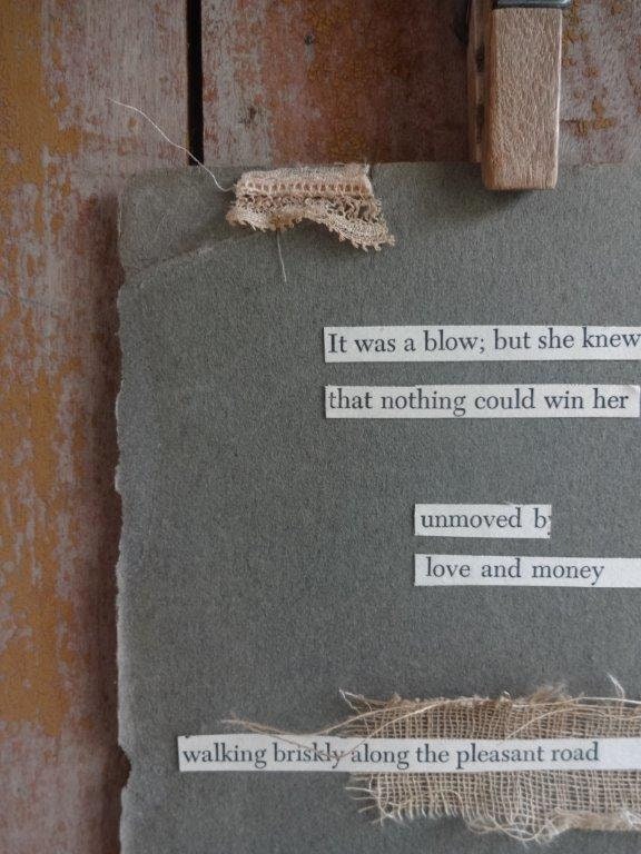 Pulse. Small Found Poem. Mixed Media Collage Book Page | Etsy