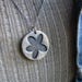 Handmade Pewter Flower Pendant, Large Pewter Flower Necklace Pendant ...