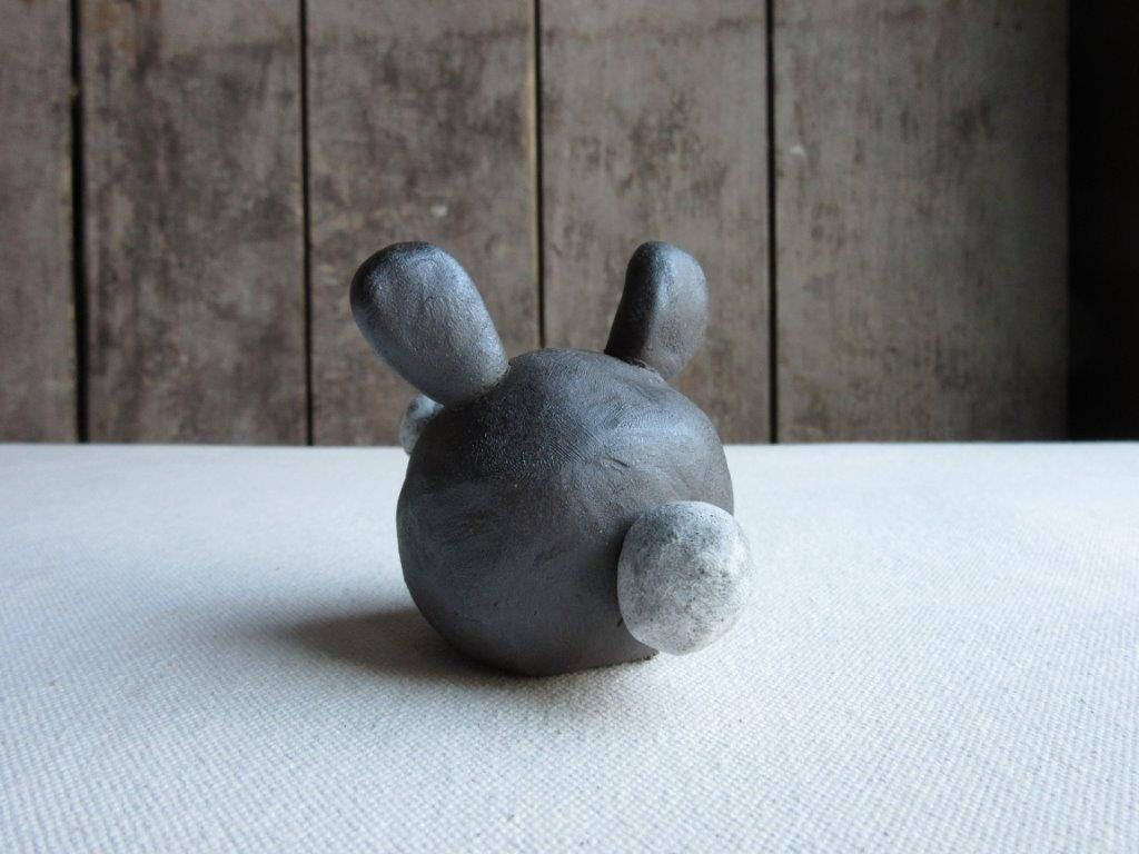 Handmade Ceramic Rabbit Figurine Pottery Bunny Whimsical | Etsy